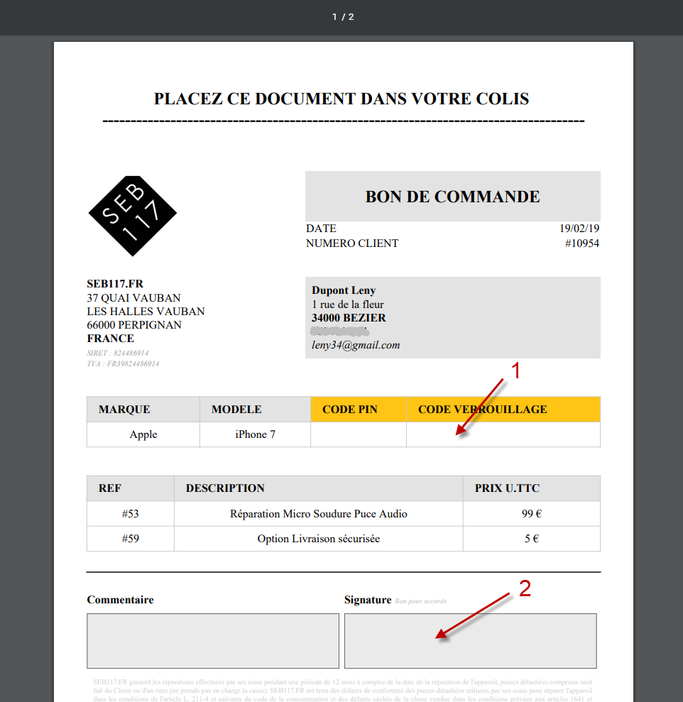 SEB117.FR | Guide : Envoyez votre téléphone en réparation